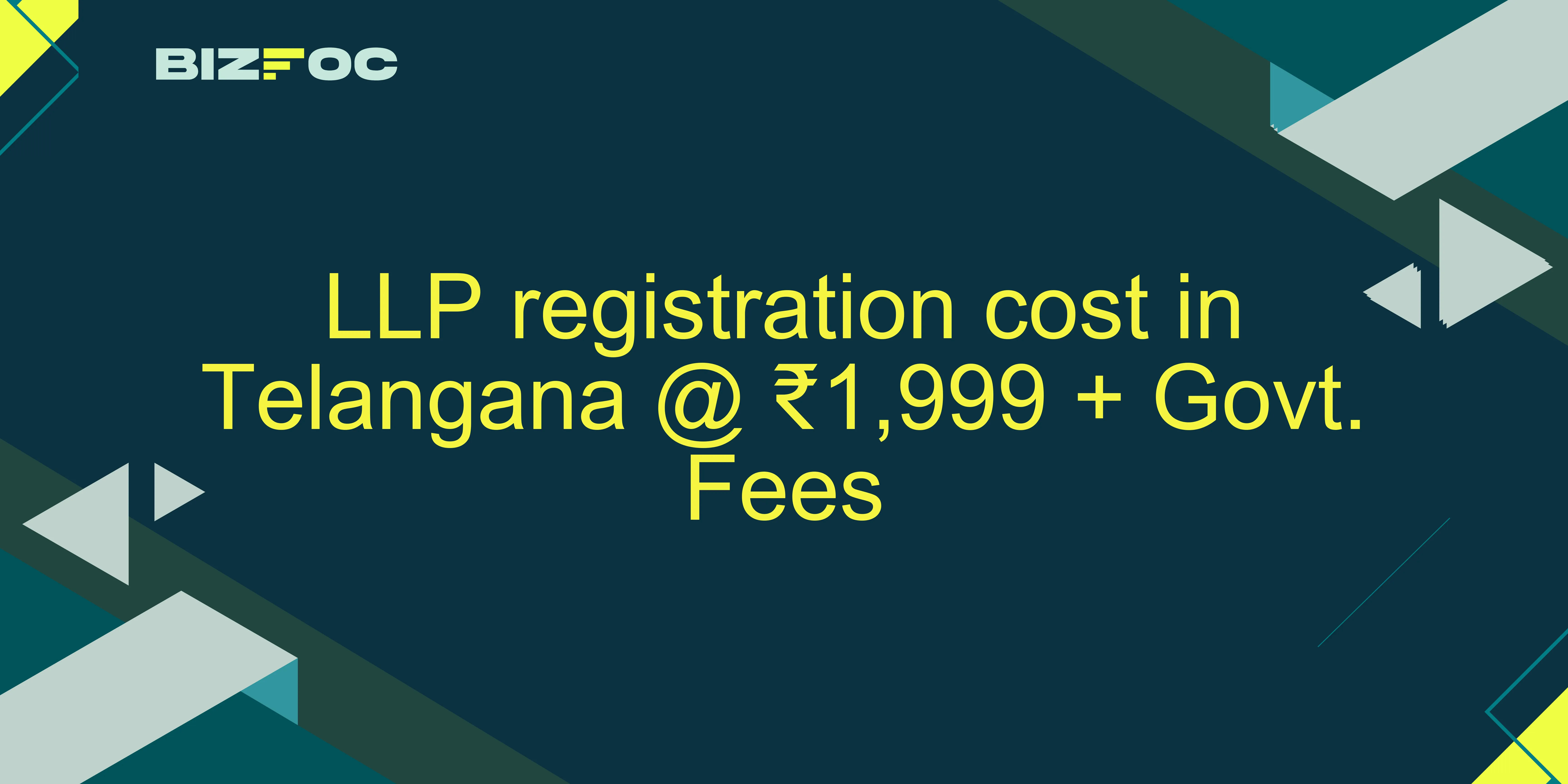 How much does an LLP cost in Telangana?