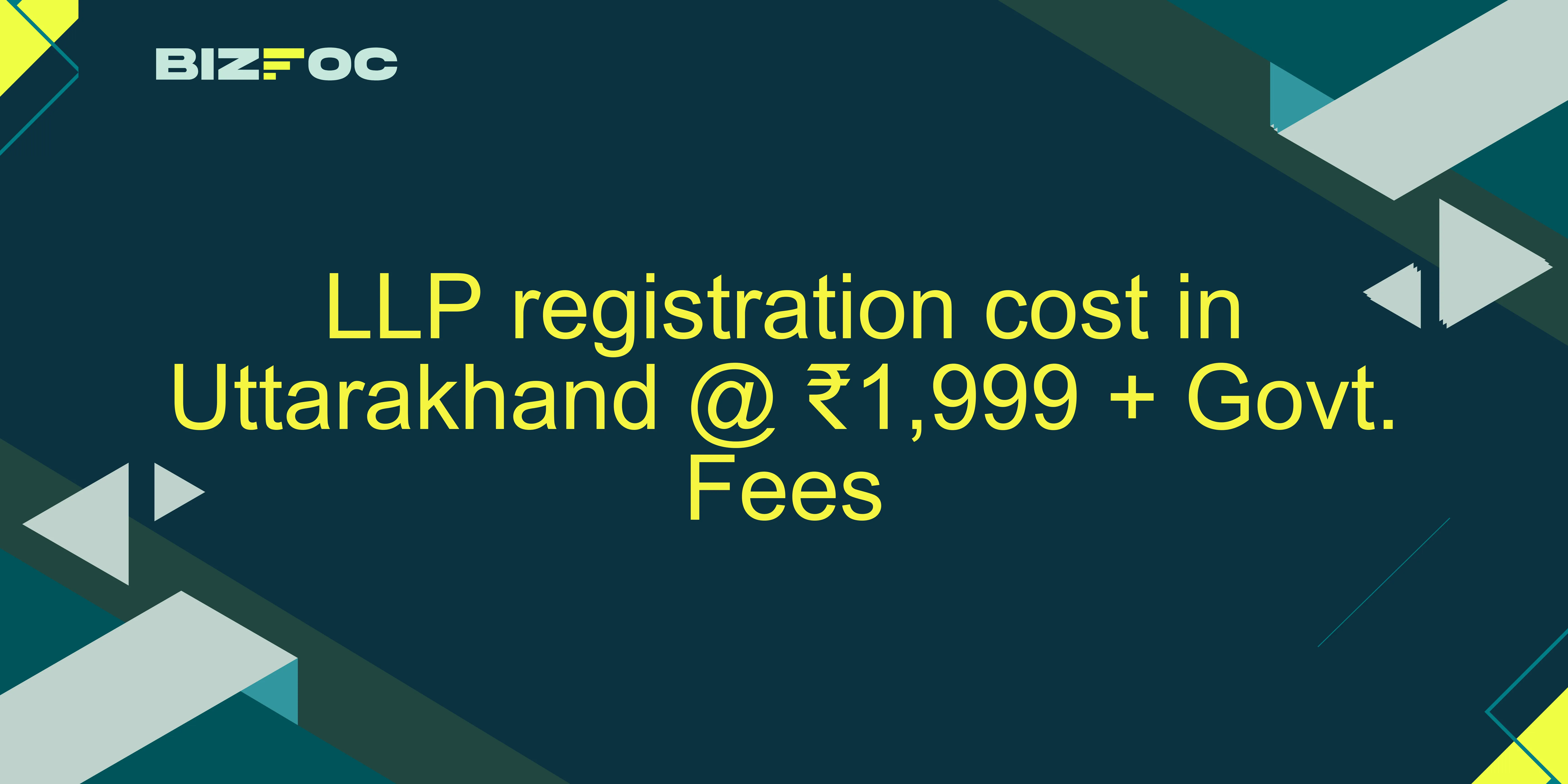 How much does an LLP cost in Uttarakhand?