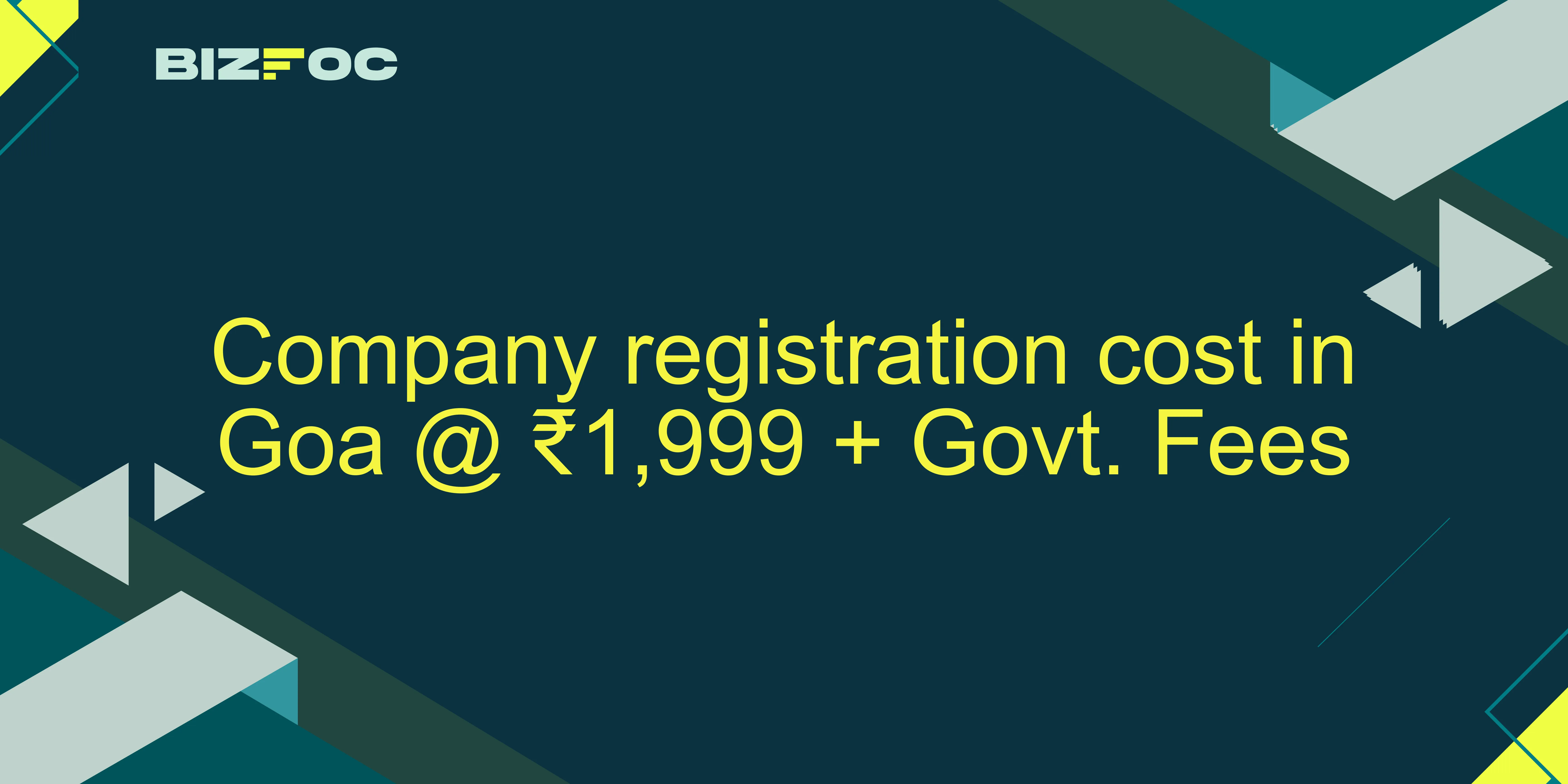 Private Limited Company Registration Cost in Goa